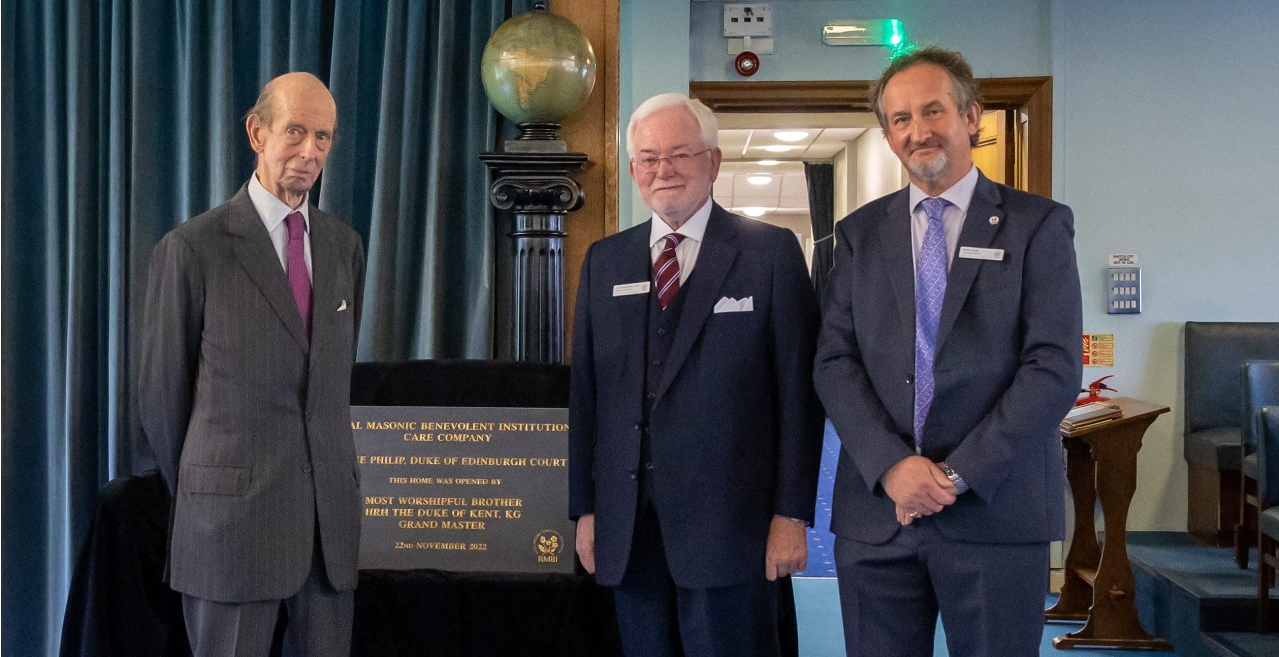 HRH The Duke of Kent visits Prince Philip Duke of Edinburgh Court for ...