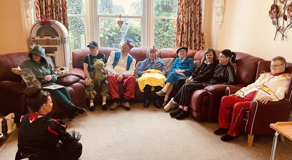 Harry Priestley House residents celebrate World Book Day - RMBI