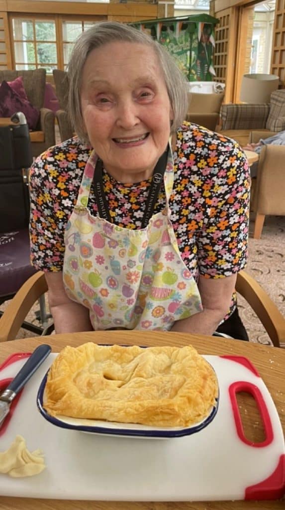 Prince Michael of Kent Court residents celebrate British Pie Week - RMBI