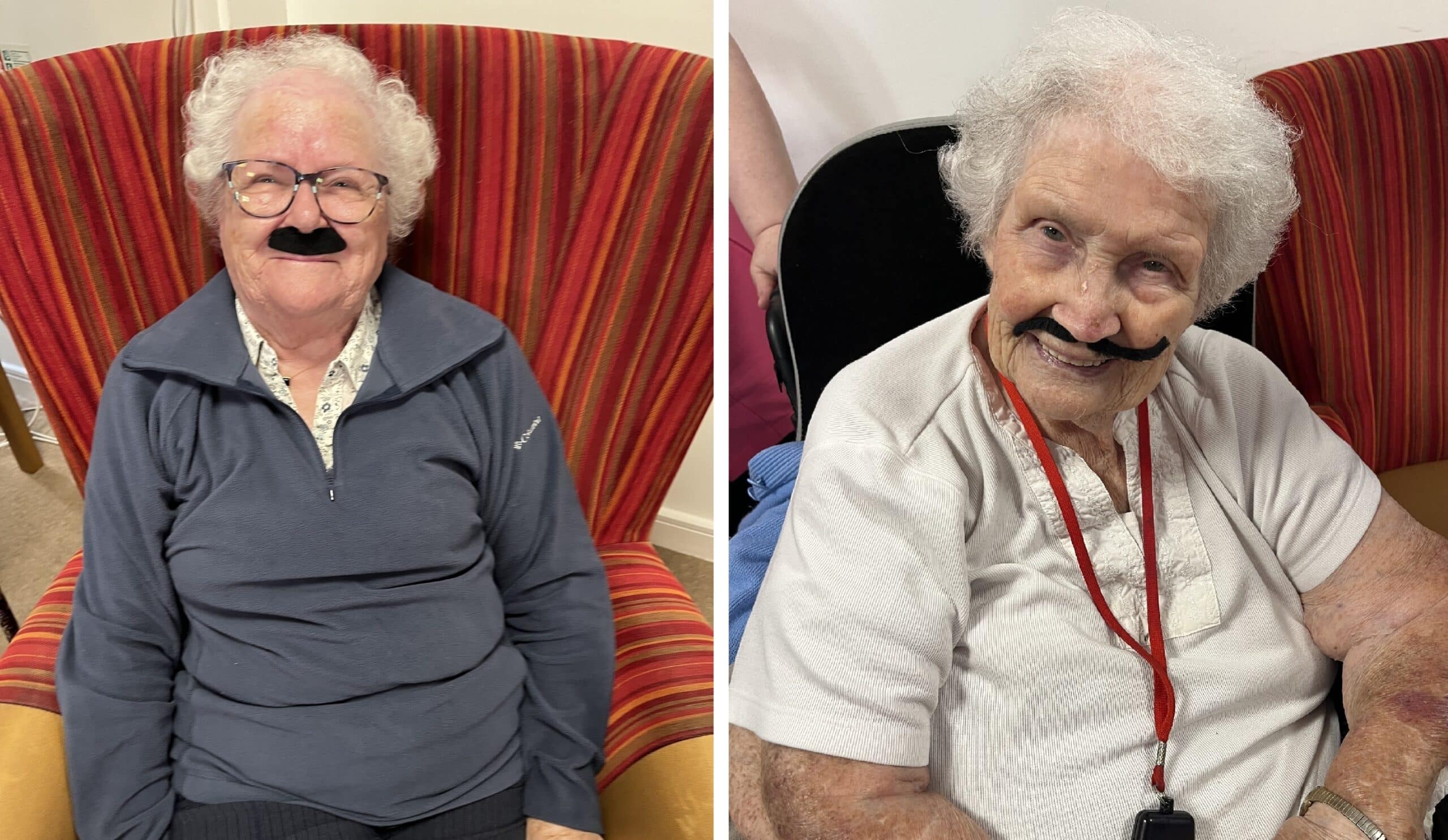 Movember moustache mania at Prince George Duke of Kent Court - RMBI