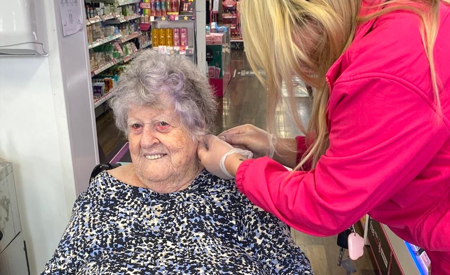 Albert Edward Prince of Wales Court resident gets her ears pierced to ...
