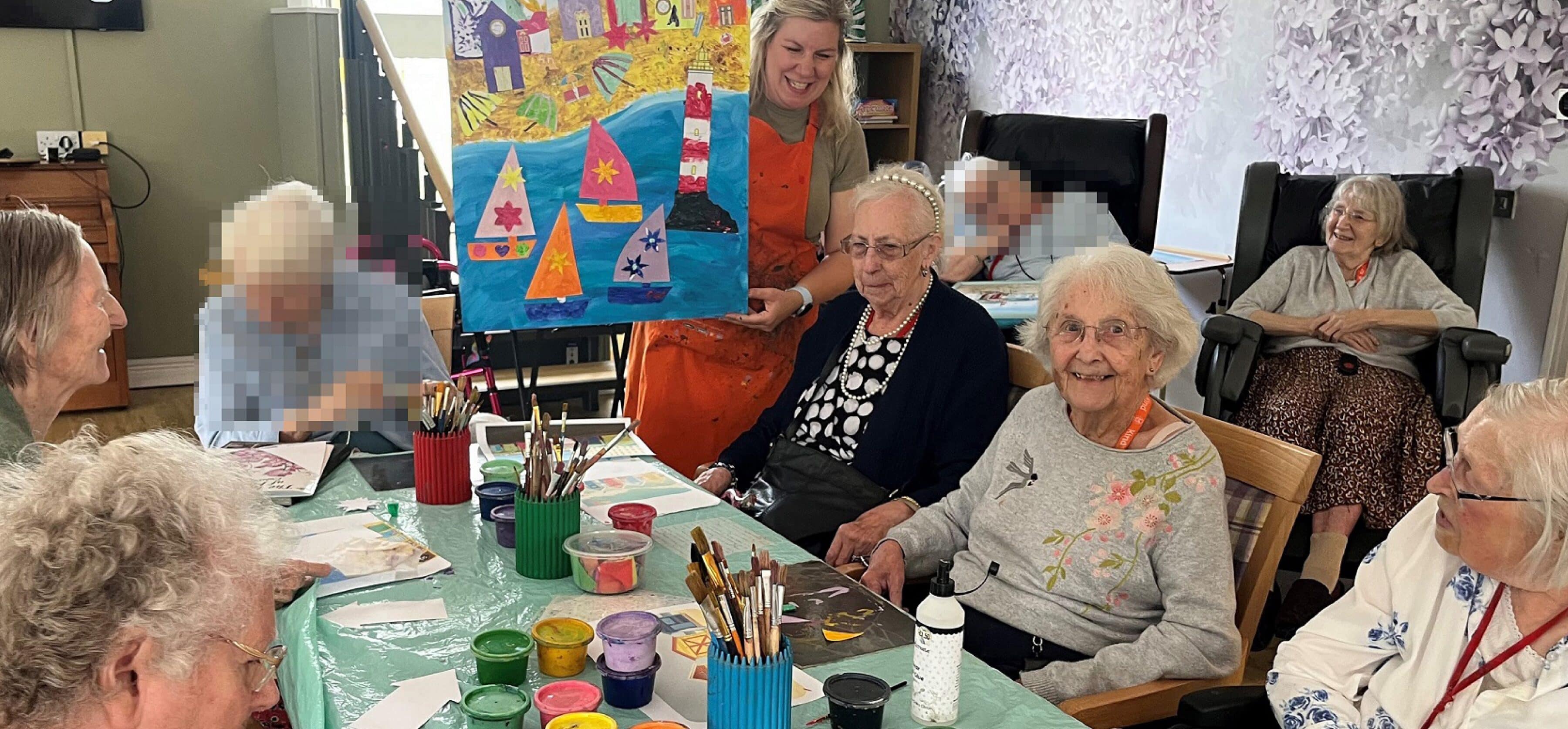 Prince George Duke of Kent Court residents experience the joy of art - RMBI